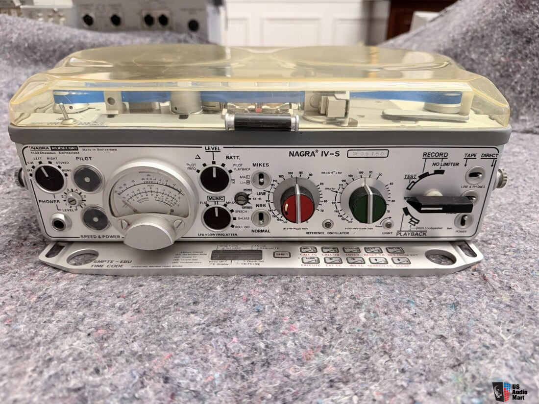 Nagra IV-S (IV-STC) 1/4" Pro Reel to Reel w/Extras | 7" lid, ruby ...