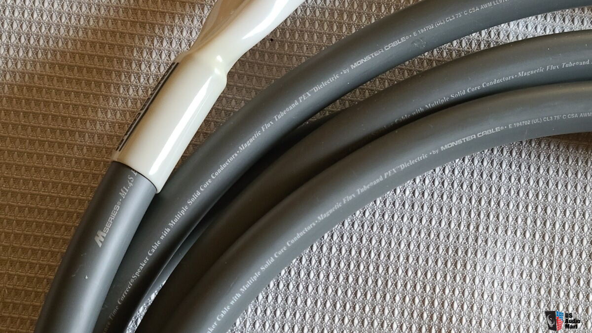 Monster Cable m1.4s biwire pair speaker cable 15ft w/ free banana plugs ...