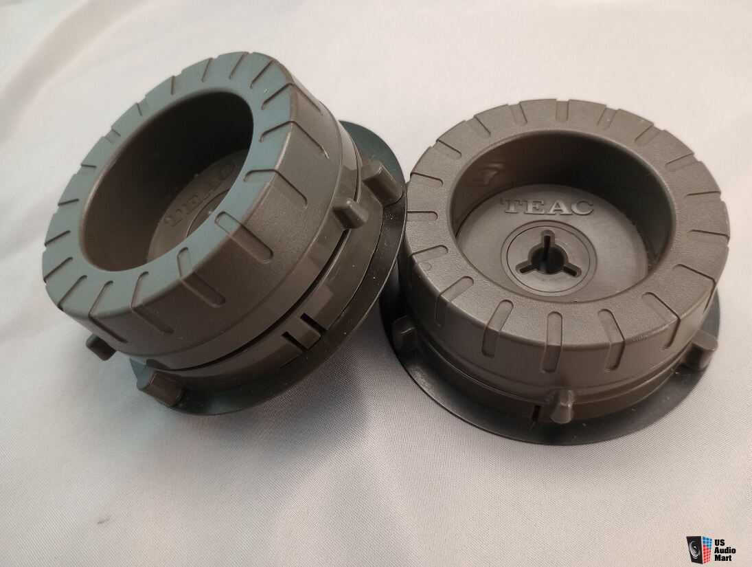 TEAC TZ-612 Reel to Reel 1/4" Tape NAB HUB - Pair Adapters for 10.5 ...