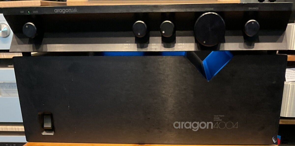 Aragon 24k Preamp w/ 4004 Power Amp Dealer Ad - US Audio Mart