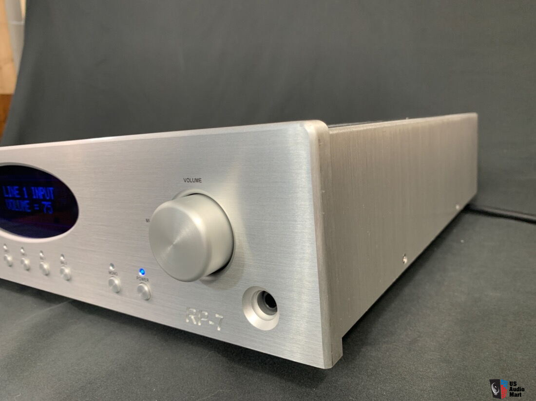 An excellent Rogue Audio RP-7 preamp, highly regarded by audio critics ...