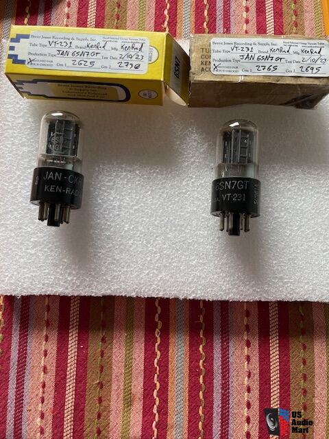 Ken-Rad Matched pair of VT231/6SN7 tubes. FREE Paypal/Fed-Ex Ground For ...