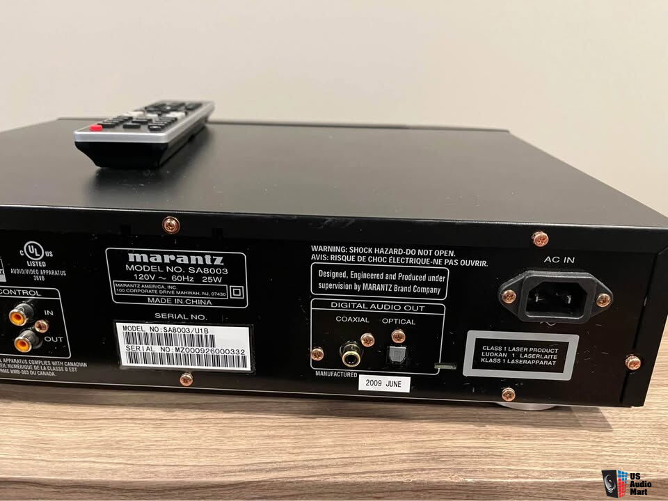 Marantz SA8003 SACD CD Player High-End w/ Remote, Cable in original box ...