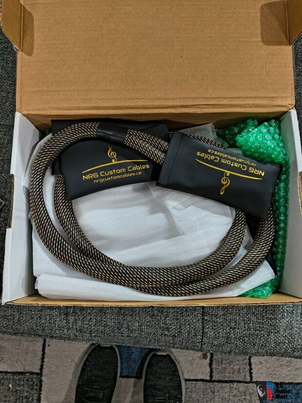 NRG Custom Cables Bi-wire Speaker Cables spade to banana 6.5 foot Photo ...