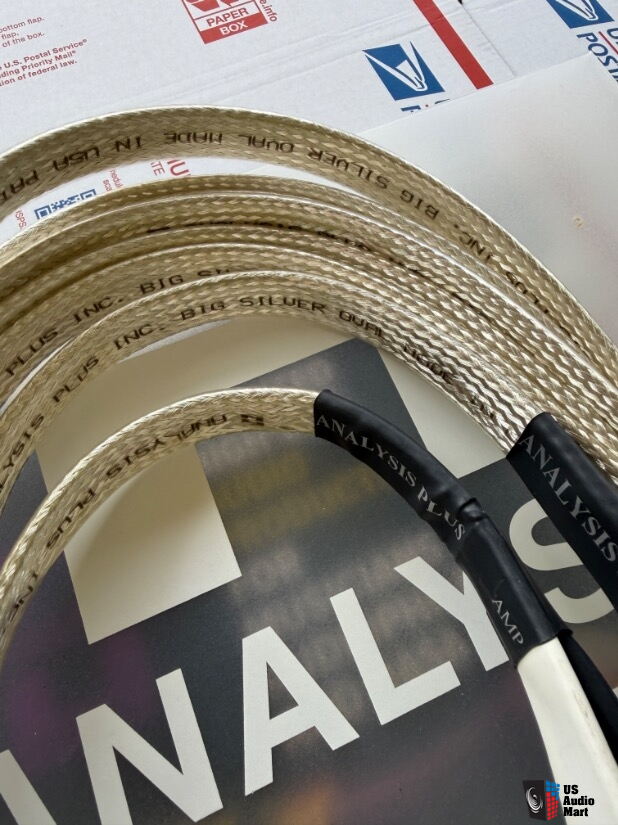 analysis plus big silver oval 8f pair speaker cables mint Photo ...