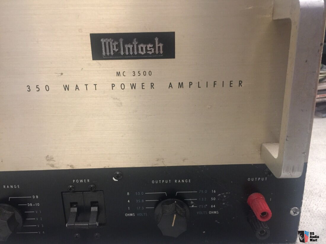 McIntosh MC3500 tube amp - Yes very rare, serviced, and all new output ...