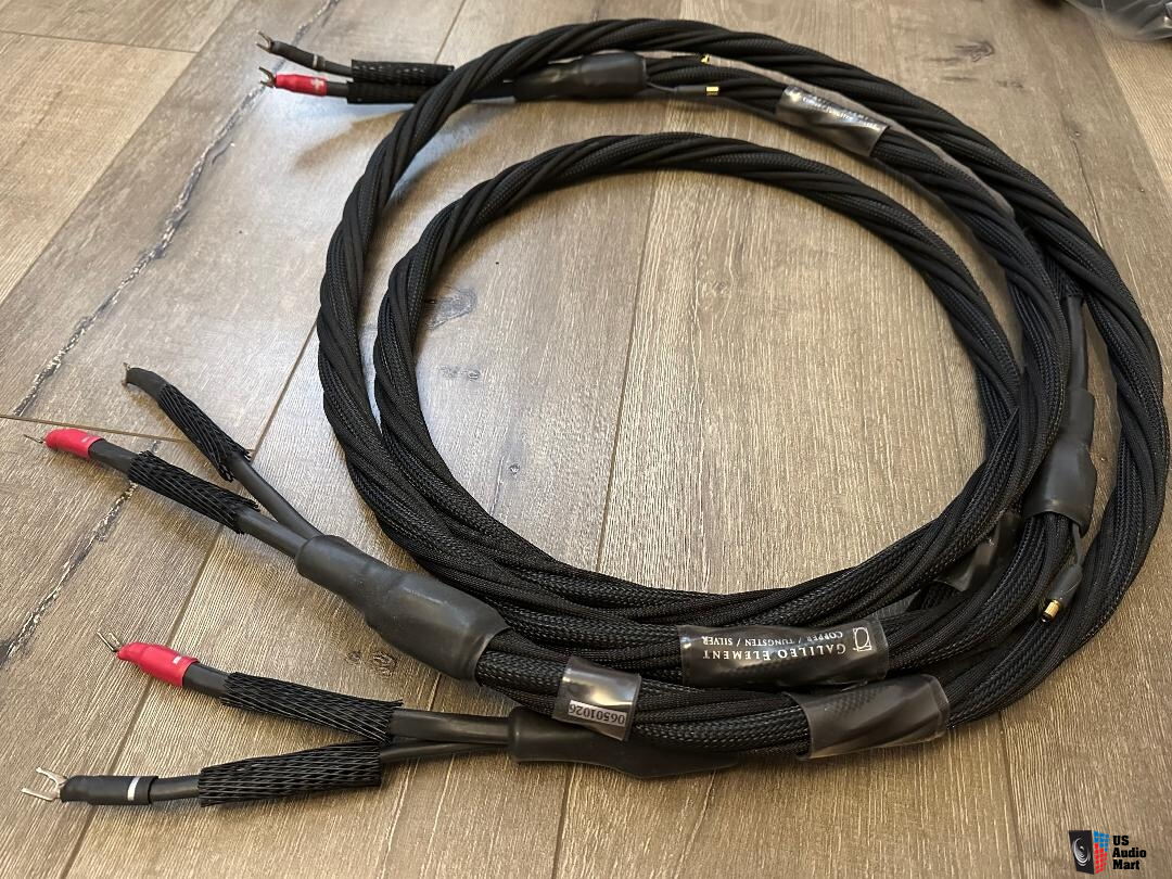 Synergistic Research Element C/T/S Speaker Cables (Spades) 8ft/2.5m ...