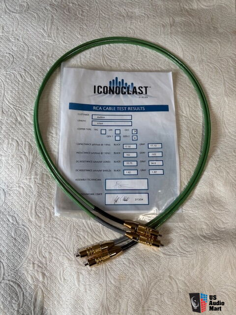 Iconoclast OCC 1x4 RCA Cables 4 ft. pair Photo #5877192 - US Audio Mart