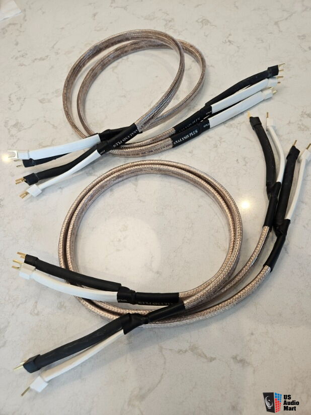 Analysis Plus Big Silver Oval Speaker Cable - 4 feet - Spades - 2 Pairs ...