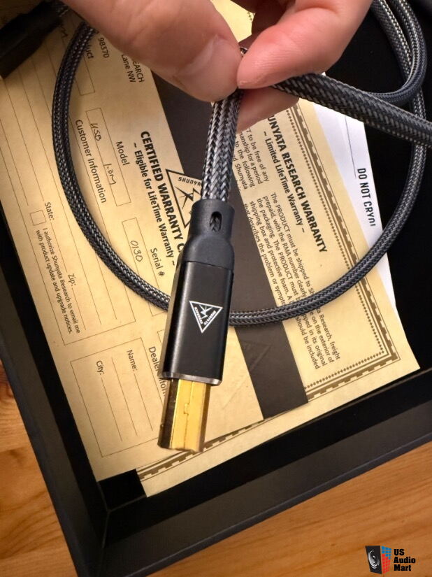 Shunyata gamma 1.5m USB USB-A - USB-B cable For Sale - US Audio Mart