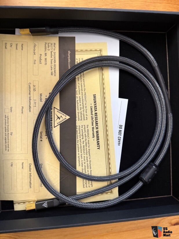 Shunyata gamma 1.5m USB USB-A - USB-B cable Photo #5883230 - US Audio Mart