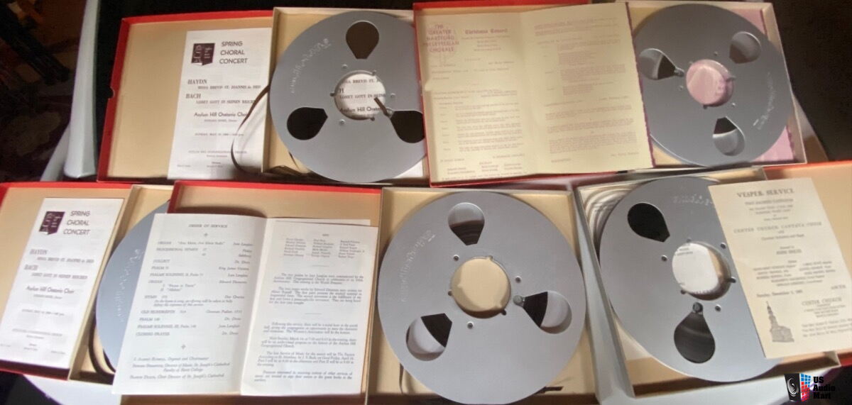 10 1/2 inch NAB metal reels with or without tape. Classical 15 IPS Two ...