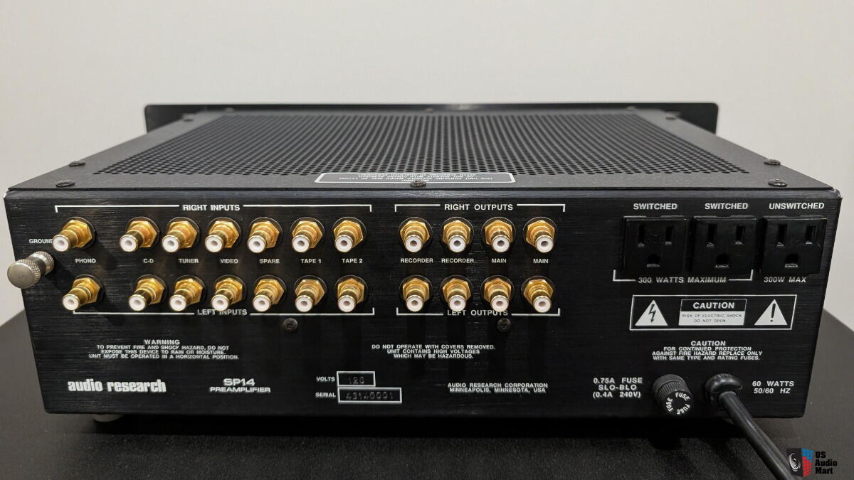 Audio Research SP‑14 — Hybrid Tube / FET Stereo Preamplifier Photo ...