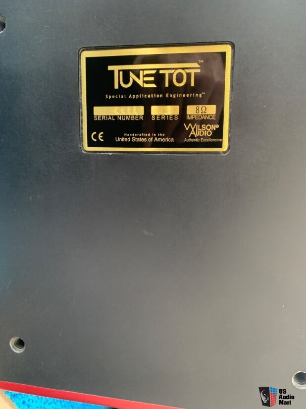 Beautiful Wilson Audio TuneTots. Very Low Hrs, in upgraded Crimson ...