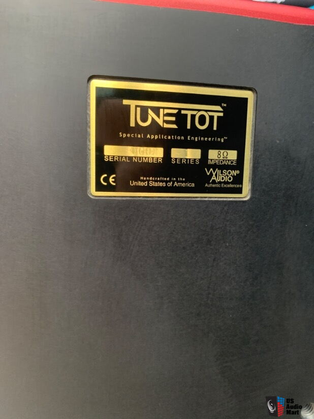 Beautiful Wilson Audio TuneTots. Very Low Hrs, in upgraded Crimson ...