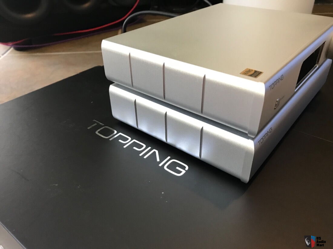 Topping Pre90 Preamplifier & Ext90 Input Extender Silver Mint! Photo ...