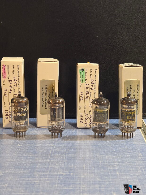 Telefunken 12AX7 ribbed plates and Amperex 12AU7 Photo #5909050 - US ...