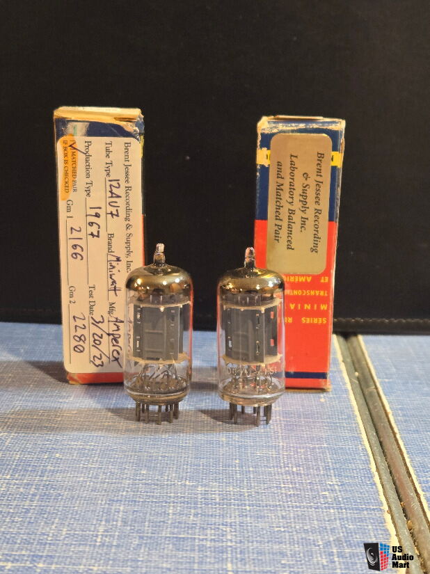 Telefunken 12AX7 ribbed plates and Amperex 12AU7 Photo #5909050 - US ...