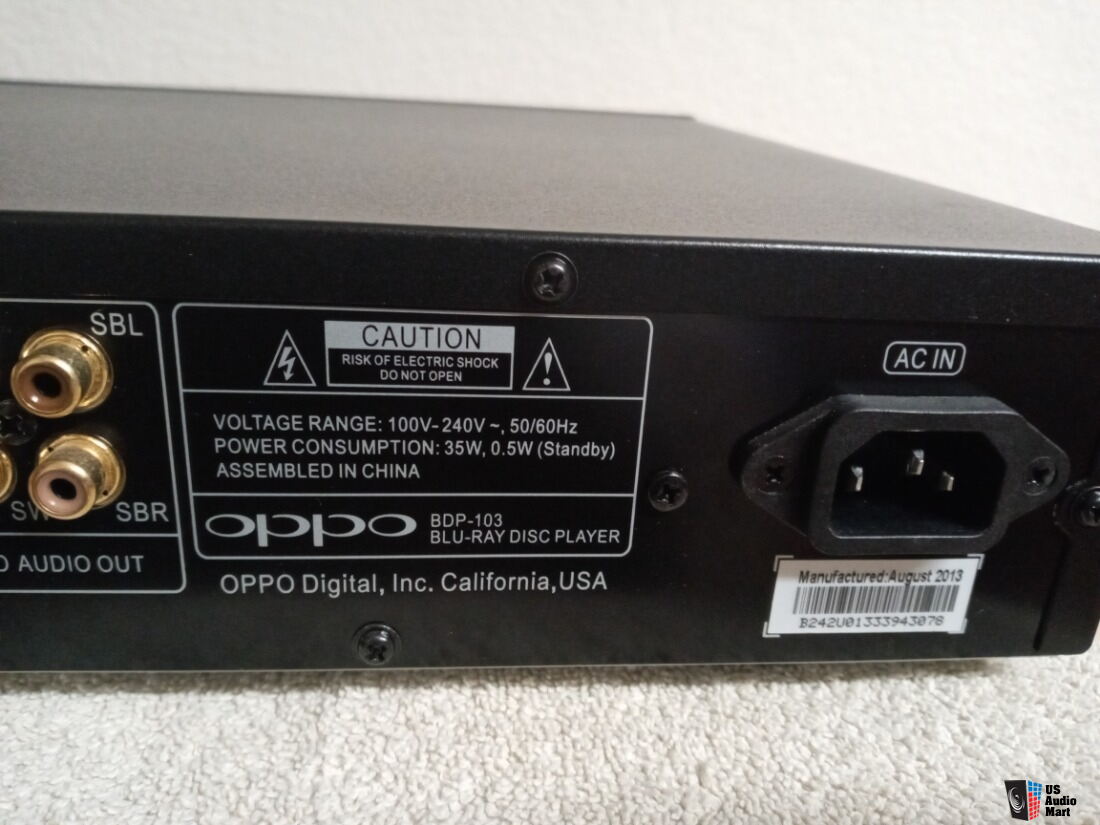 OPPO BDP-103 Universal Player Photo #5909180 - US Audio Mart