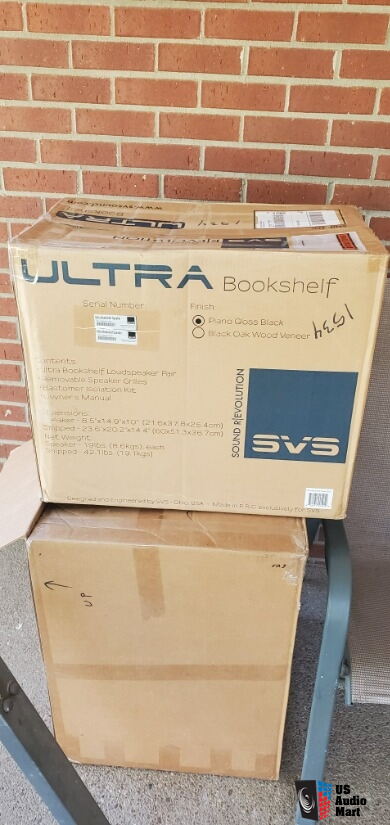 Pair of original SVS Ultra bookshelf speakers with upgrades..piano ...