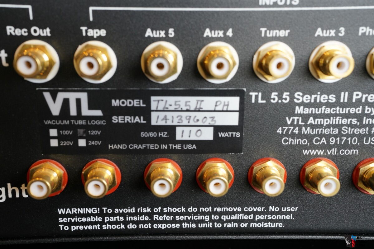 VTL TL 5.5 Series II Tube Preamplifier Photo #5924797 - US Audio Mart