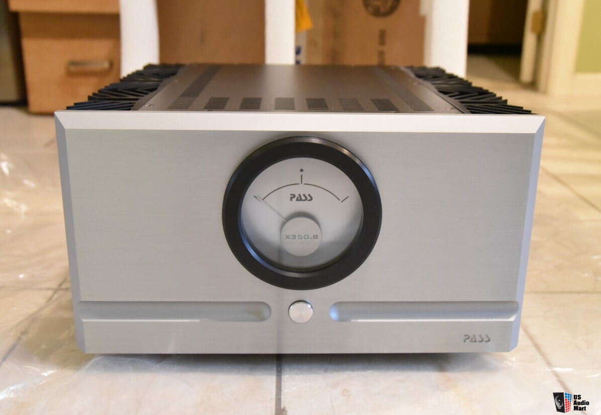 Pass Labs X350.8 Stereo Silver Face amplifier AS NEW 10/10 Photo ...