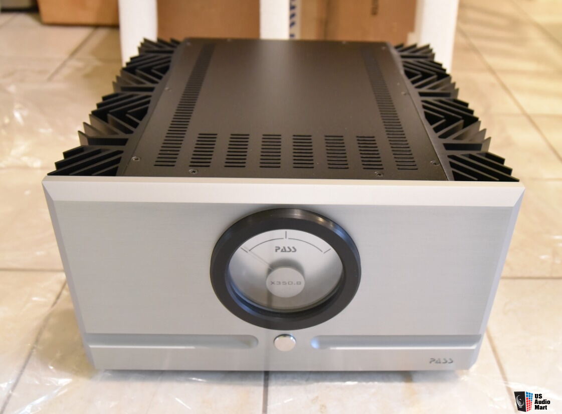 Pass Labs X350.8 Stereo Silver Face amplifier AS NEW 10/10 Photo ...