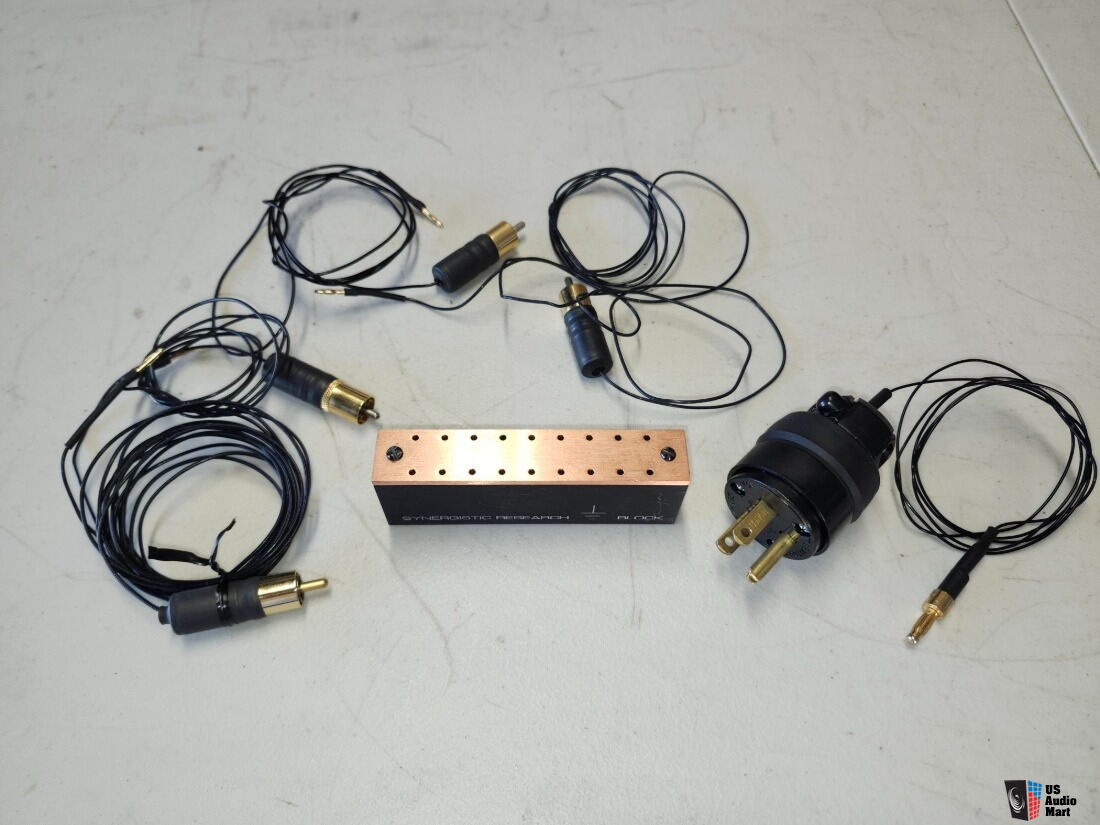 Synergistic research passive grounding block with 4 rca ground wires ...