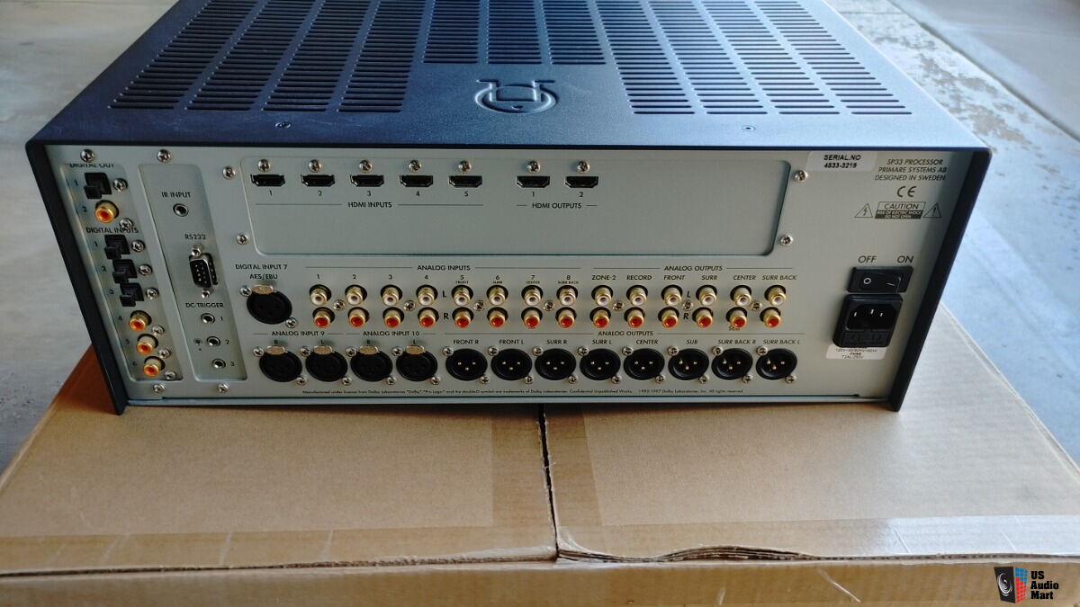 Primare SP33 Black Pre-Amplifier Mint w/Original Accessories and Box ...
