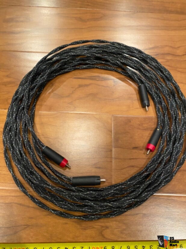 Black Mountain Cable Pinnacle RCA cables 15ft long - Silver, very nice ...