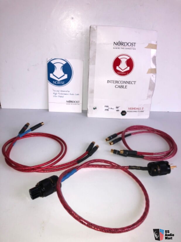 Nordost Heimdall 2 two pairs interconnects and one power cable For Sale ...