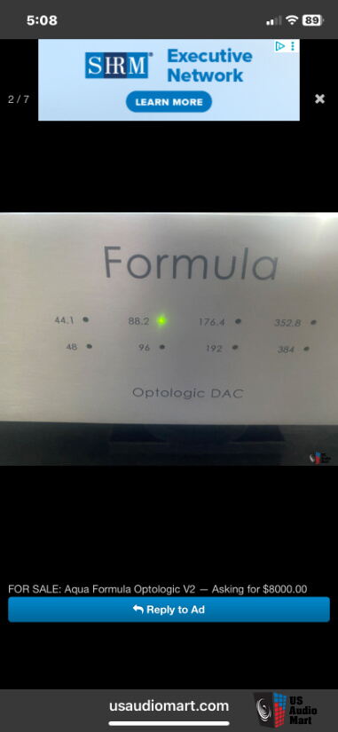 Aqua Formula Optologic V2 For Sale - US Audio Mart