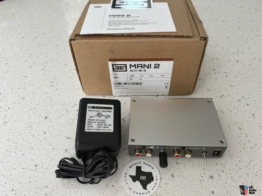 Schiit Mani 2 Phono Stage Preamplifier, Mint Condition Photo #5937573 ...