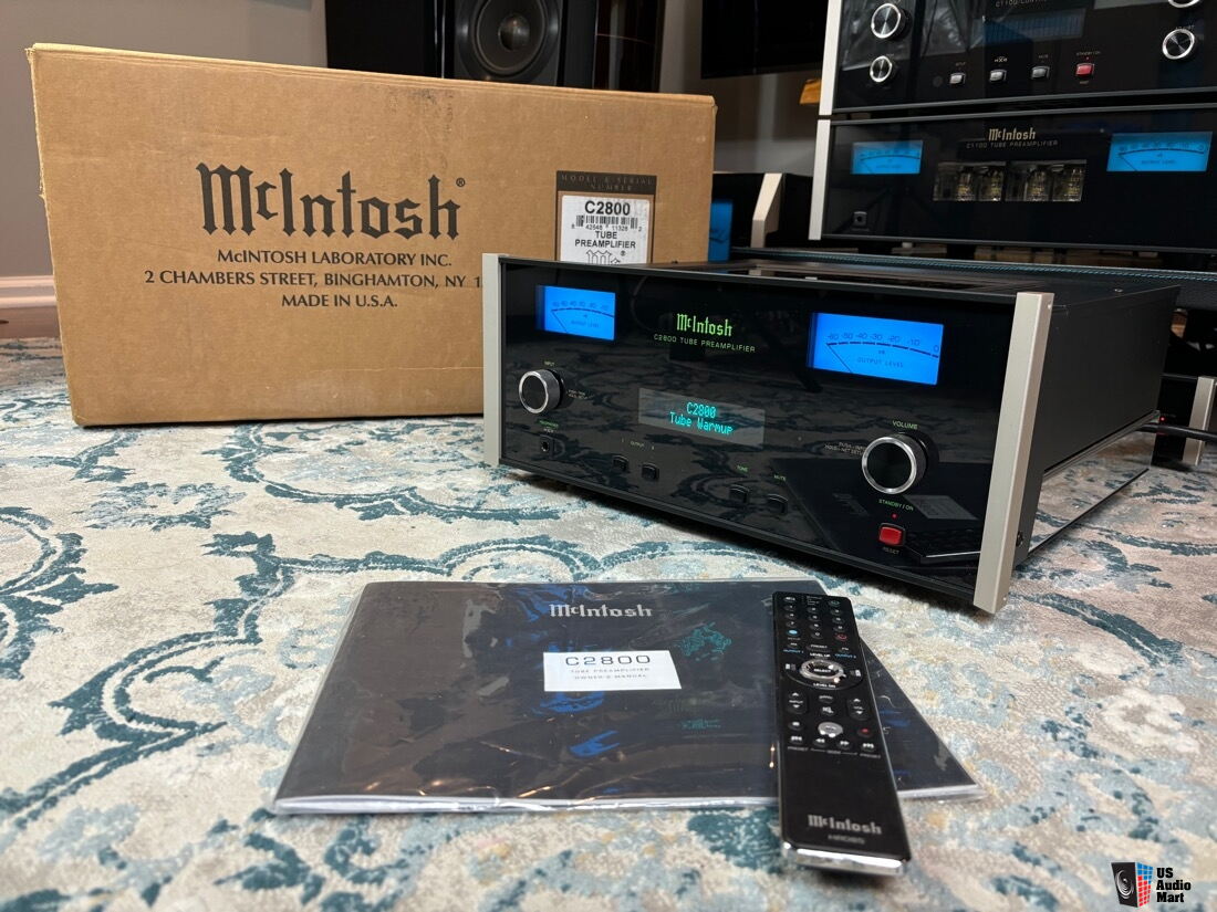 McIntosh C2800 Tube Preamplifier w/ Boxes, Manual, Remote Photo ...