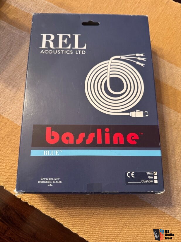 REL Bassline Blue subwoofer cable - 10M For Sale - US Audio Mart