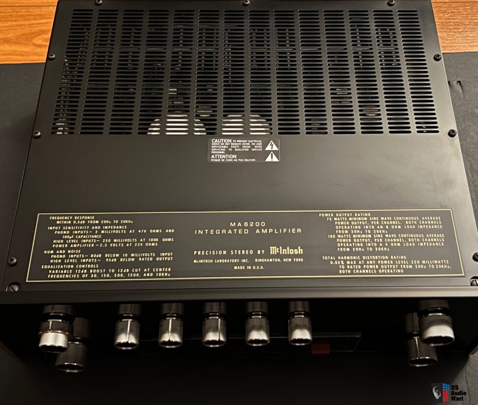 McIntosh MA6200 integrated amplifier Photo #5943460 - US Audio Mart