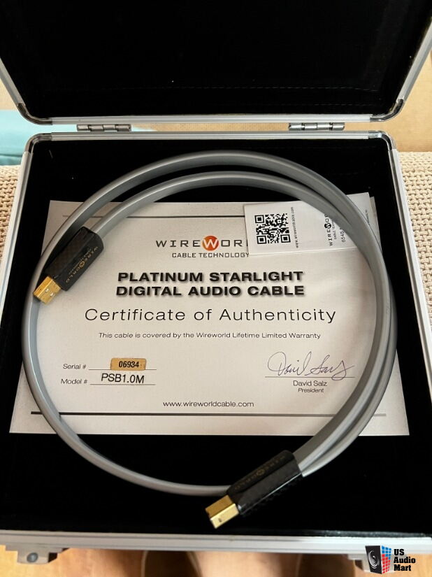 Wireworld Platinum Starlight USB cable (1.0m) Photo #5945172 - US Audio ...