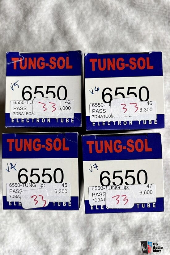 Tung-Sol 6550 Match Quad For Sale - US Audio Mart
