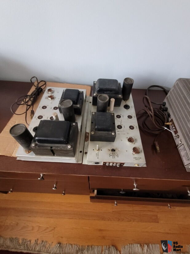 Restored Guild Push Pull Parallel EL84 Mono Block Amplifiers Photo ...