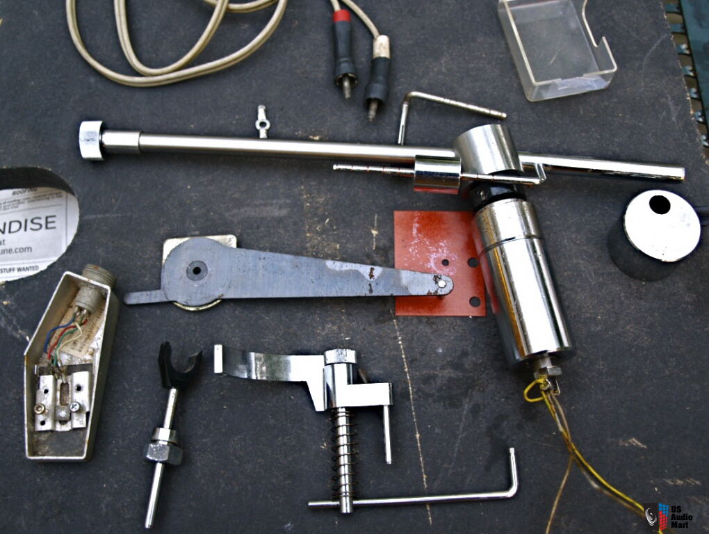 Lenco l75 tonearm and parts incl/ counterweight, headshell, cable, arm ...