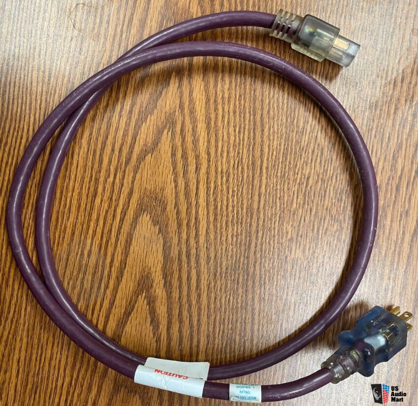 Shunyata 1.5 meter Diamondback power cord cable15 amp plug USA style ...