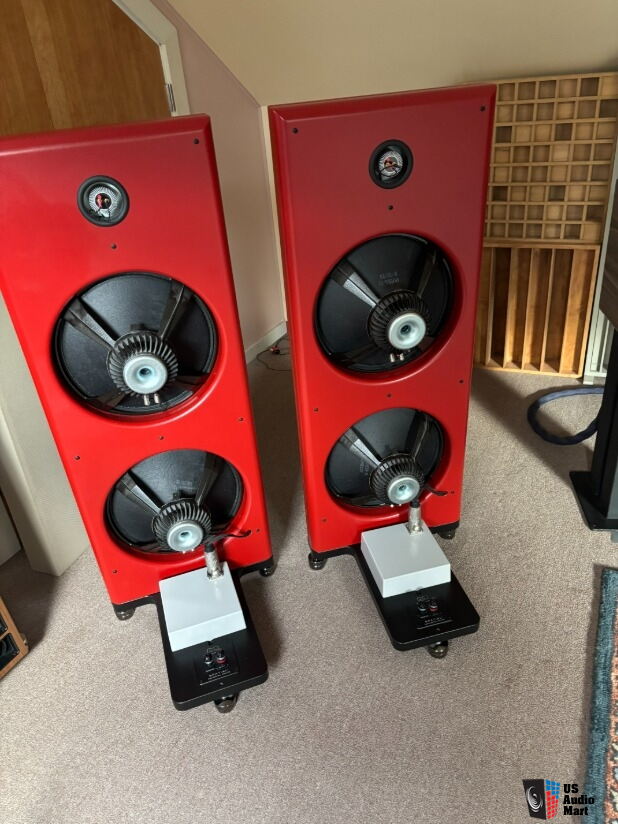 Spatial Audio M3 Sapphires Floorstanding Speakers, Red Pair Photo ...