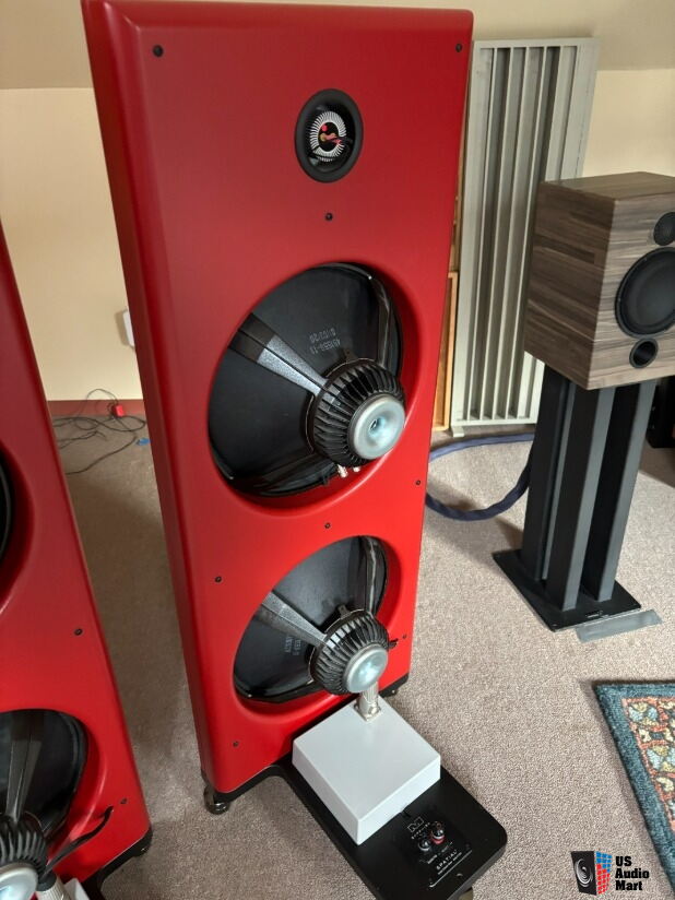 Spatial Audio M3 Sapphires Floorstanding Speakers, Red Pair Photo ...