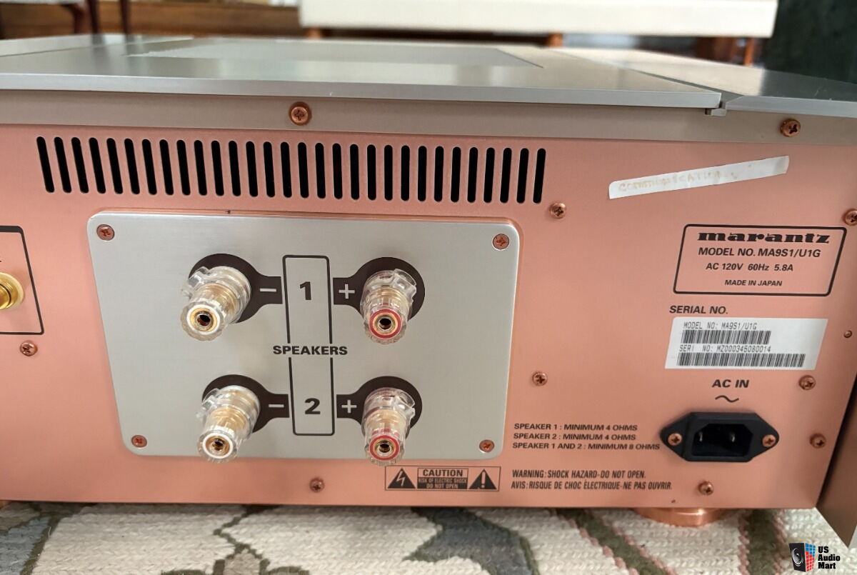 Marantz MA9 S1 champagne/gold finish mono amps excellent condition USA ...