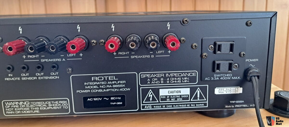 Rotel RA-985BX Integrated Amp Photo #5968030 - US Audio Mart
