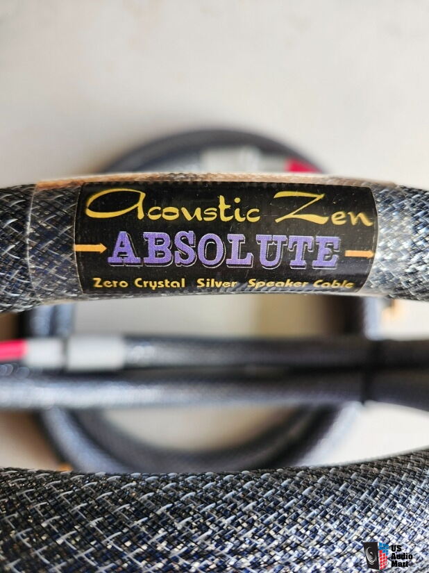 Acoustic Zen Absolute zero crystal silver 8' speaker cable Photo ...