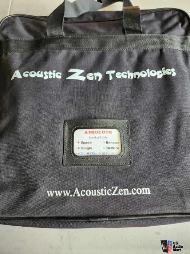 Acoustic Zen Absolute zero crystal silver 8' speaker cable Photo ...