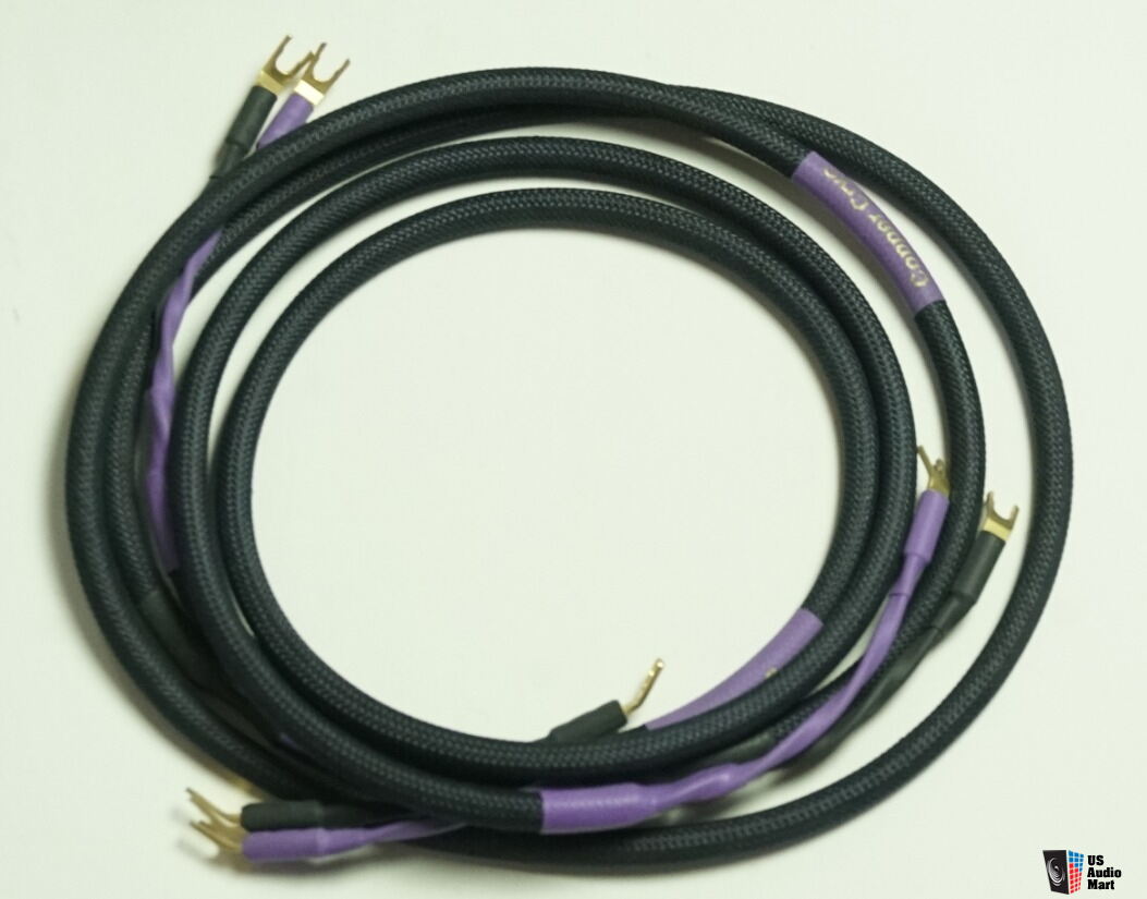 Audio Art Cable Copper Cryo speaker wire pair 2 meters Excellent spade ...