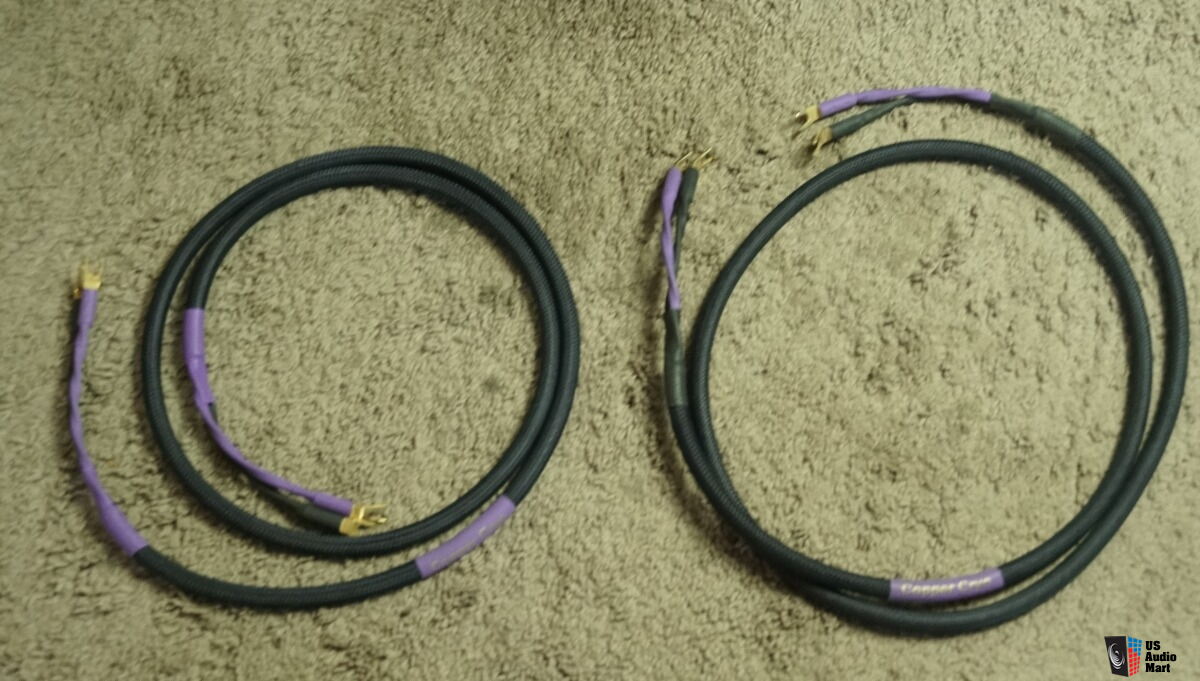Audio Art Cable Copper Cryo speaker wire pair 2 meters Excellent spade ...