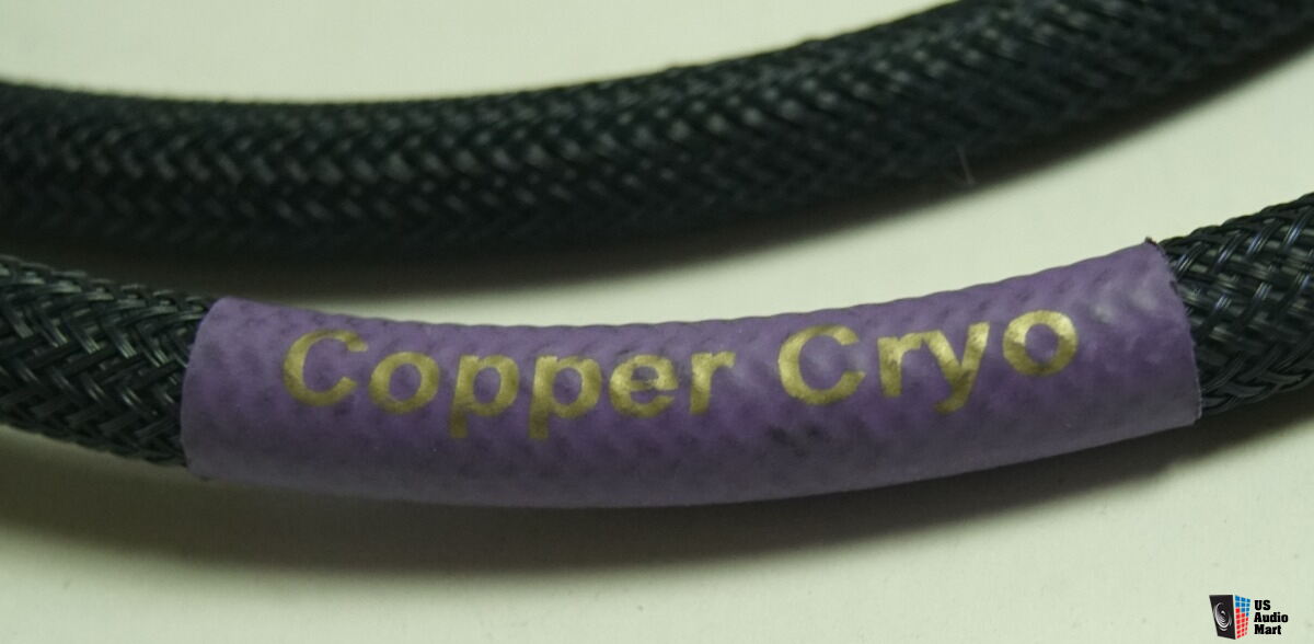 Audio Art Cable Copper Cryo speaker wire pair 2 meters Excellent spade ...